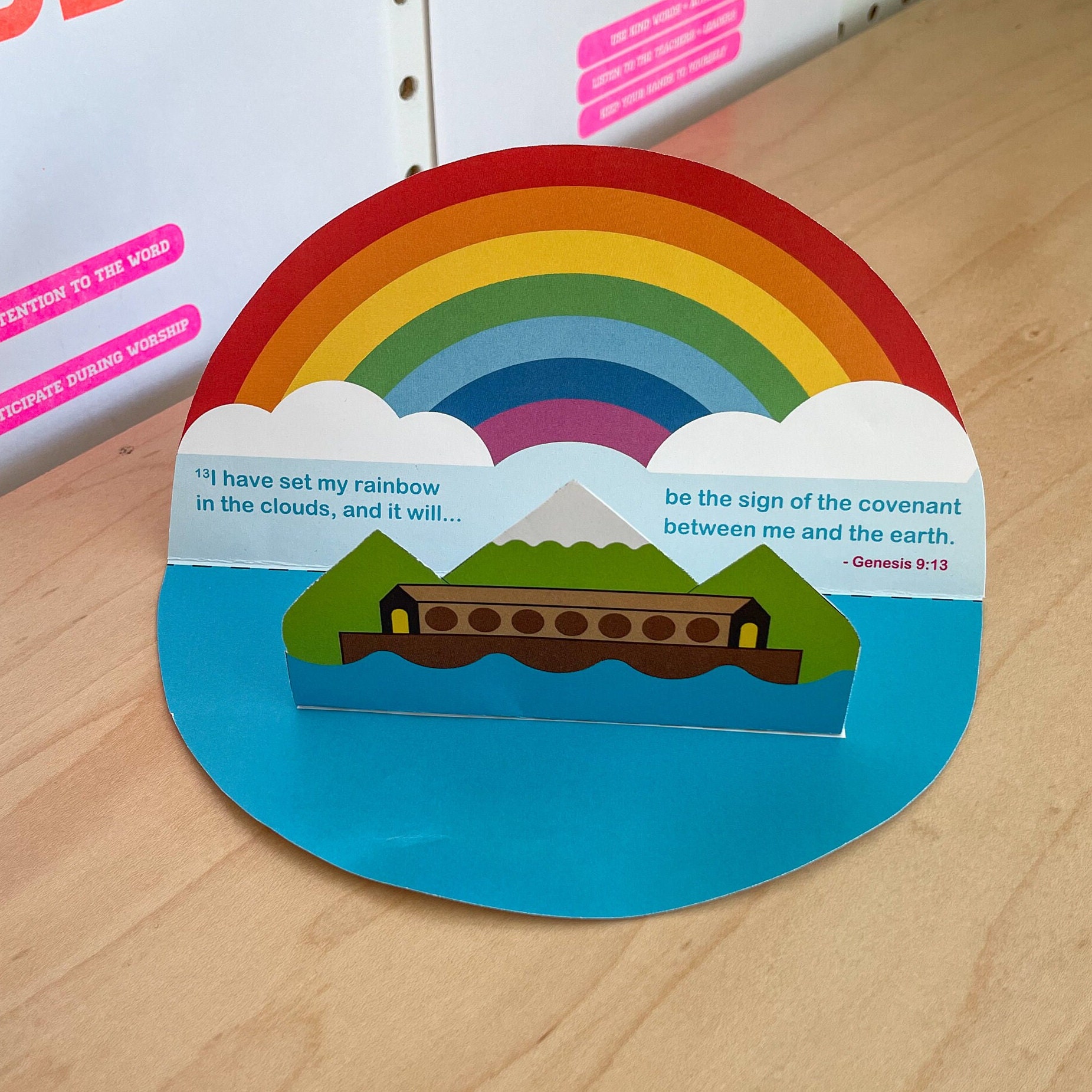 NOAHS ARK COVENANT Bible Craft for Sunday School Lesson for Homeschool ...