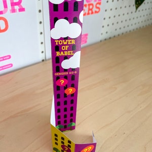 TOWER OF BABEL Activity Pack for Kids Memory Verse Printable Word ...