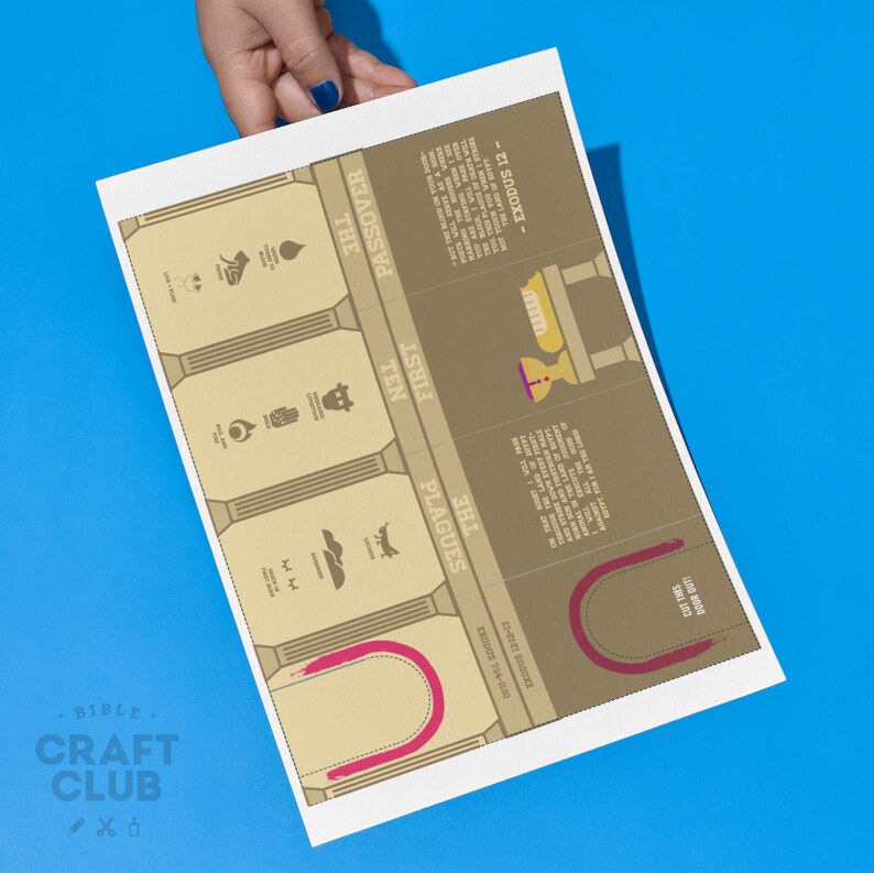 TEN PLAGUES EGYPT Pop up Scene Bible Craft for Kids Christian Craft ...