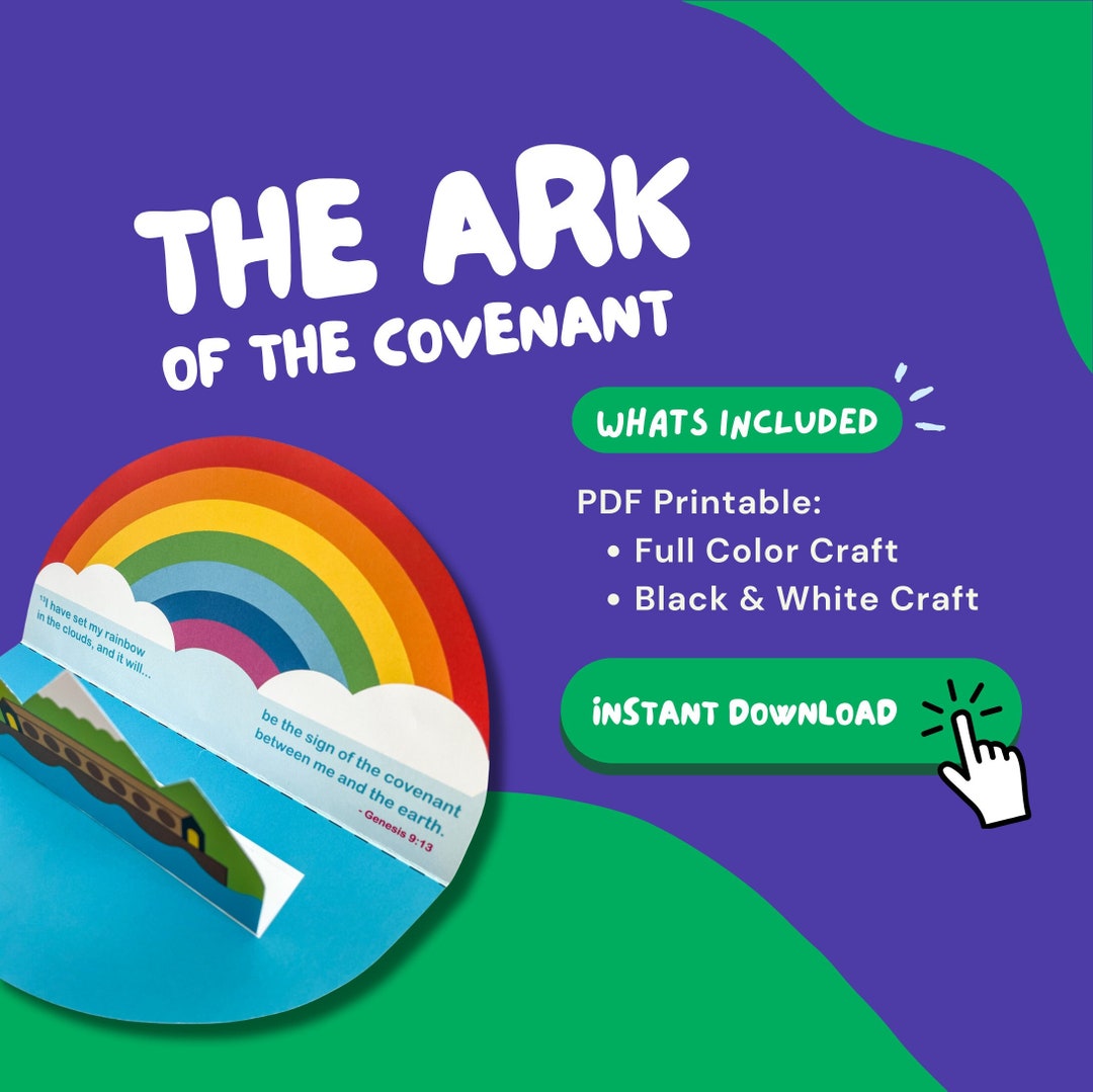 NOAHS ARK Rainbow Craft for Kids Sunday School Lesson for Homeschool ...