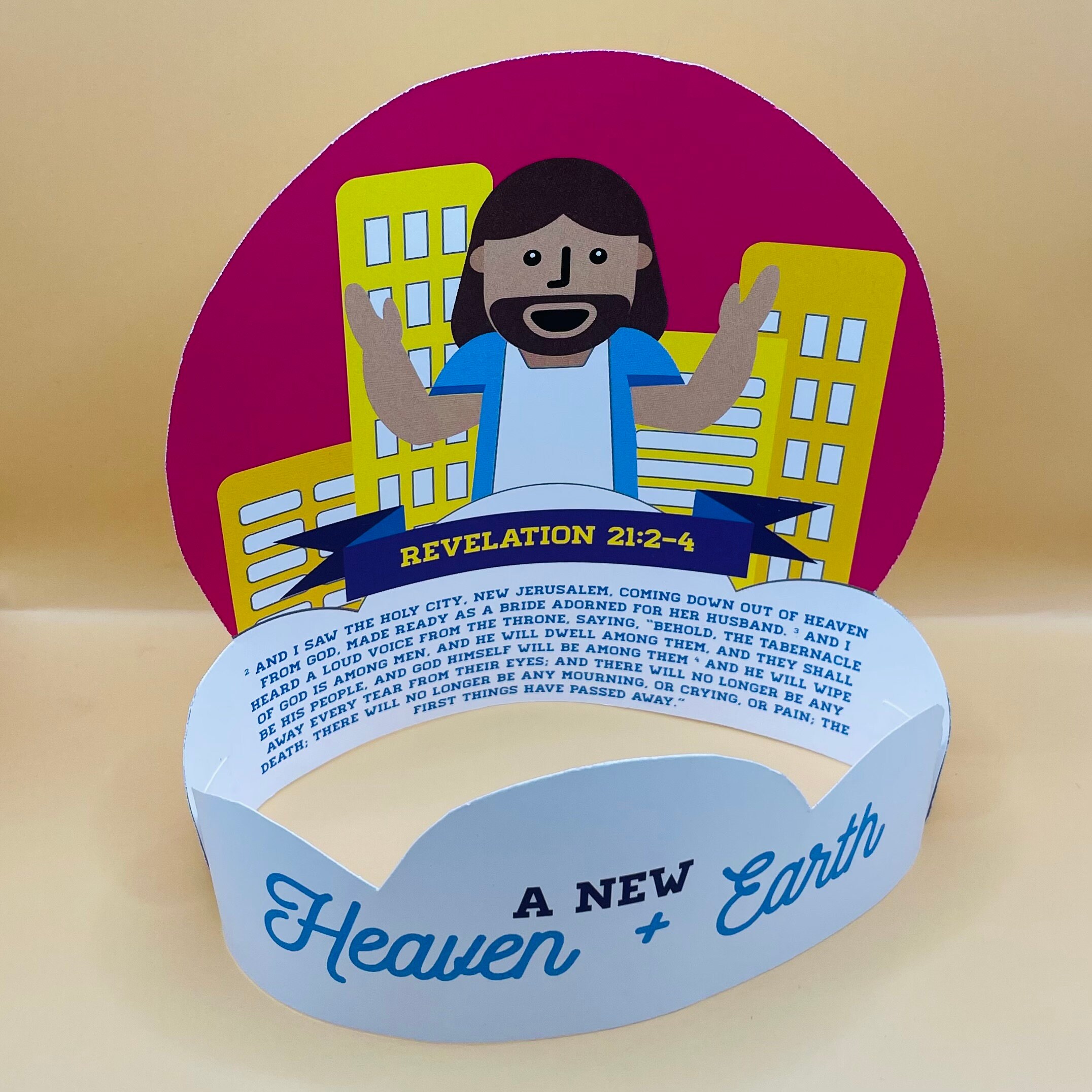 NEW HEAVEN + EARTH Miracle of Jesus Bible Craft for Church Lesson for ...