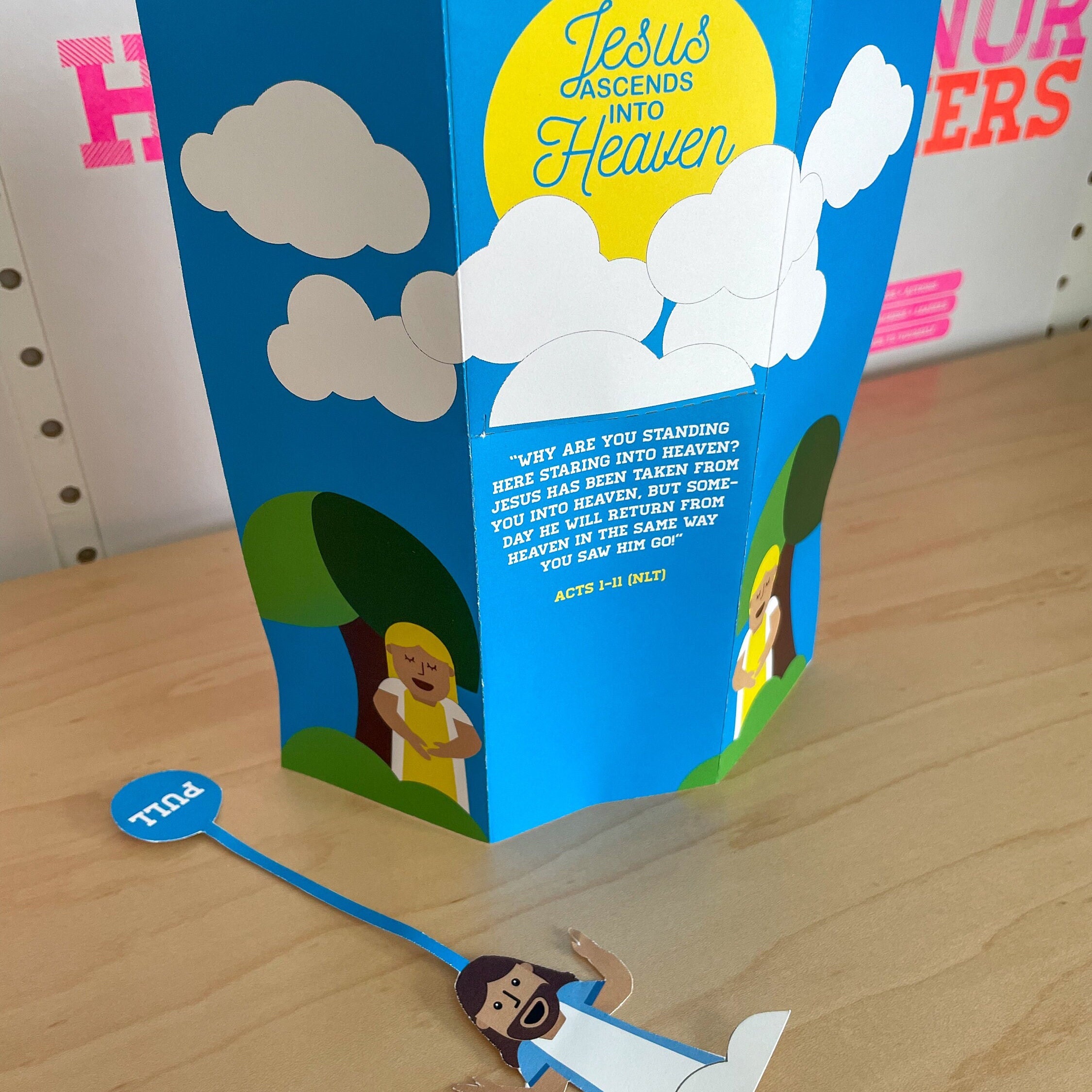 ASCENDS TO HEAVEN Bible Craft for Sunday School Lesson for Homeschool ...