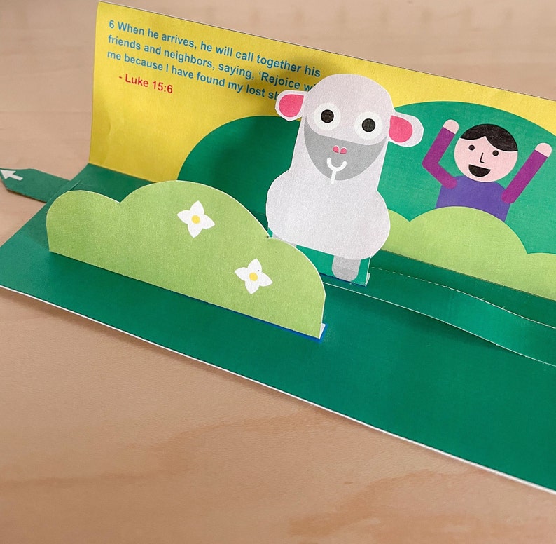LOST SHEEP PARABLE Bible Craft for Sunday School Lesson for Homeschool ...