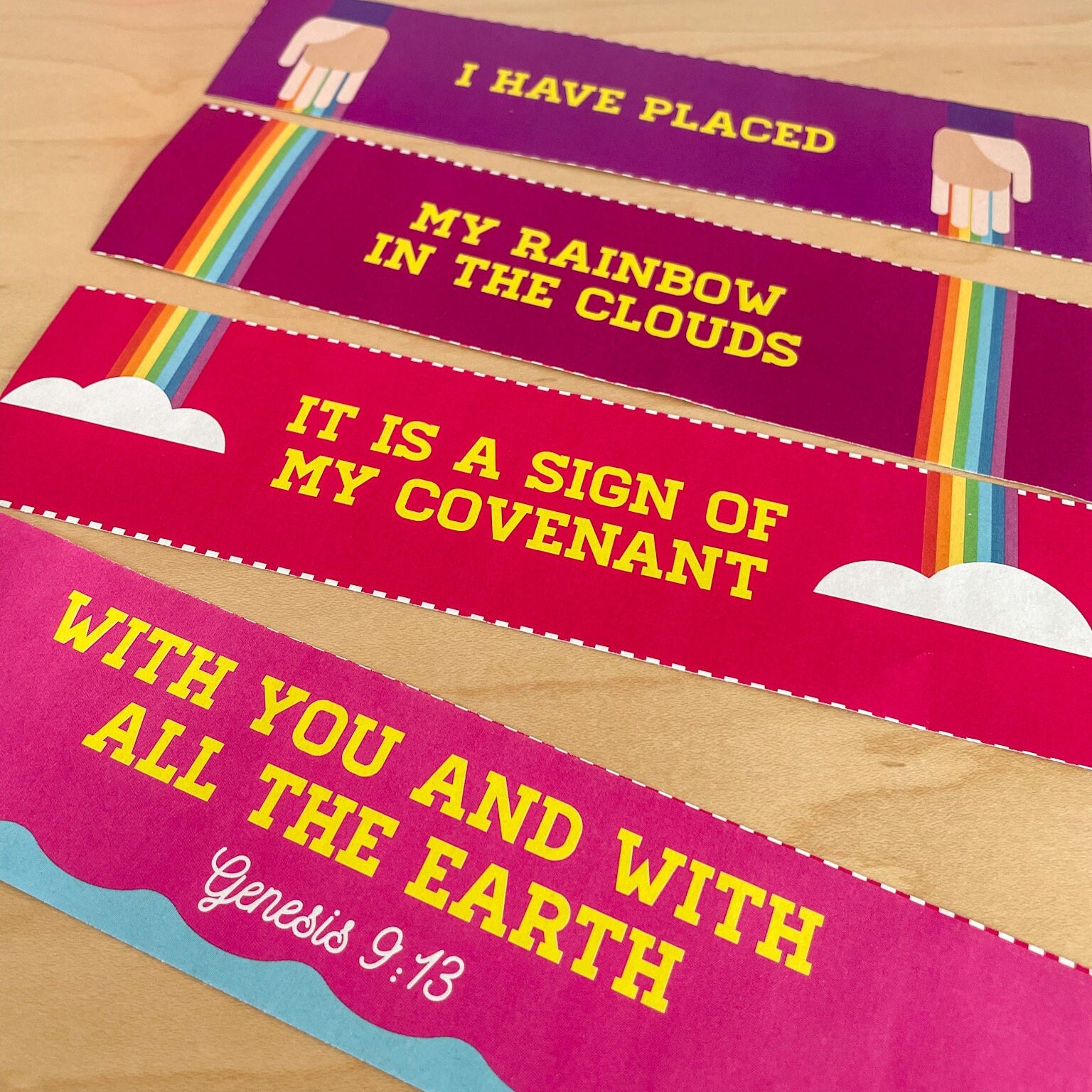 PROMISES MEMORY VERSE Kids Bible Story of Noahs Ark Activity for Family ...