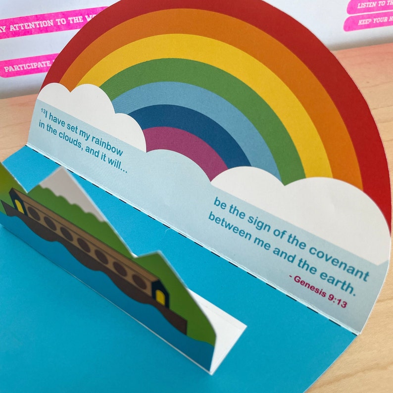 NOAHS ARK COVENANT Bible Craft for Sunday School Lesson for Homeschool ...