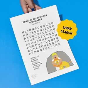 DANIEL LIONS DEN Activity Pack for Kids Memory Verse Printable Word ...