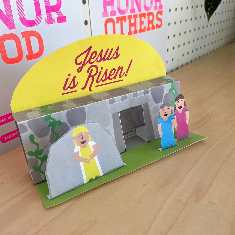 THE EMPTY TOMB Craft for Easter Pop up Printable Bible Lesson for ...
