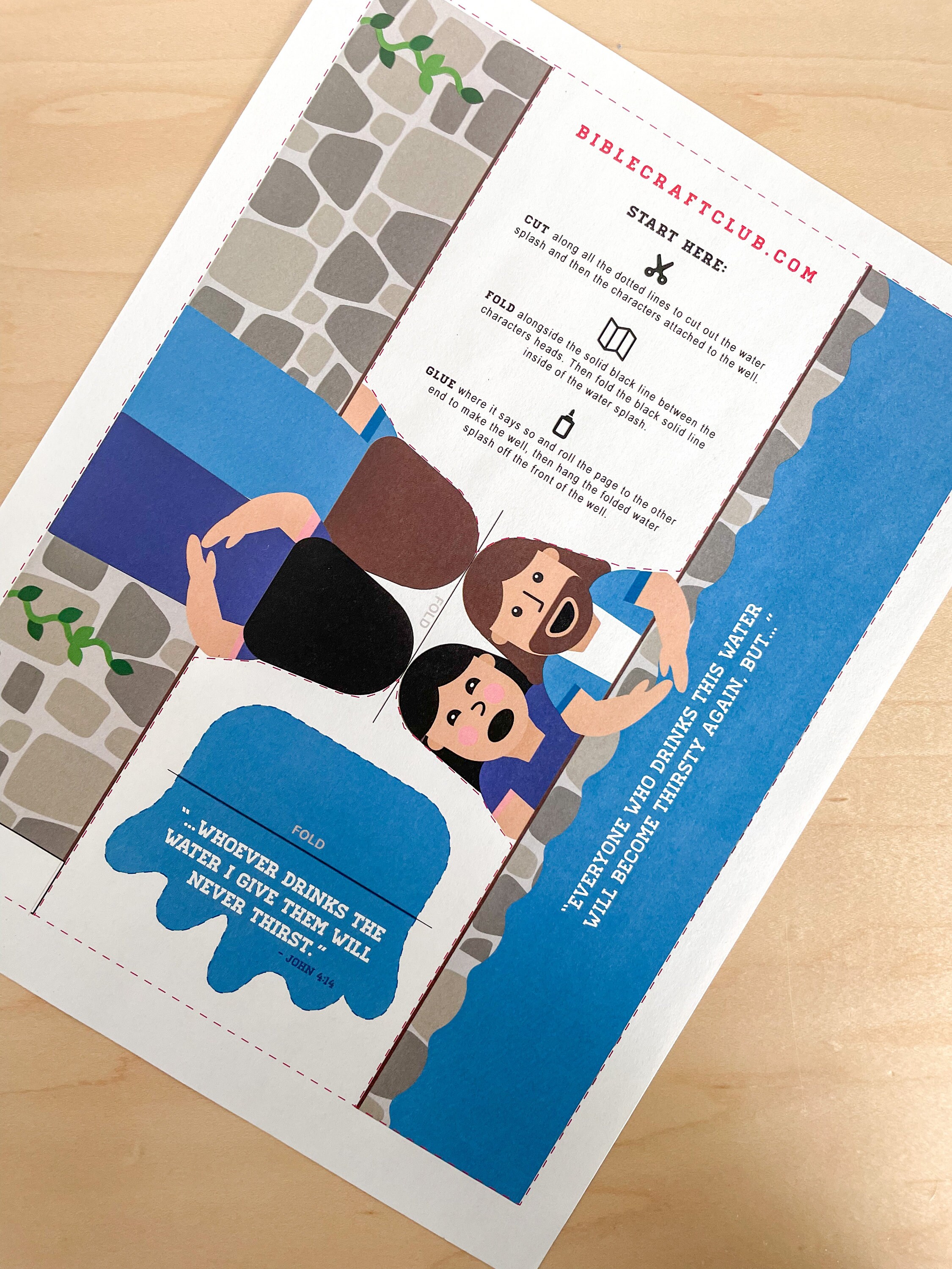 Woman At The Well Craft Printable