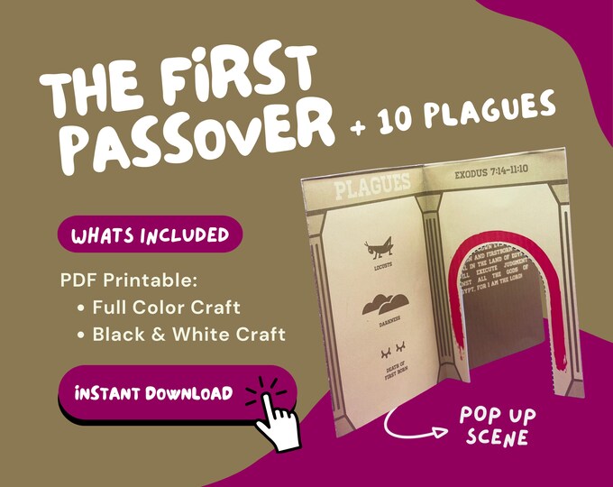 Christian Passover Craft for Kids, Easter Lamb of God and Jewish Pesach ...