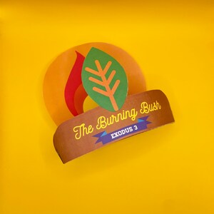 THE BURNING BUSH Bible Craft for Kids Sunday School Activity for ...