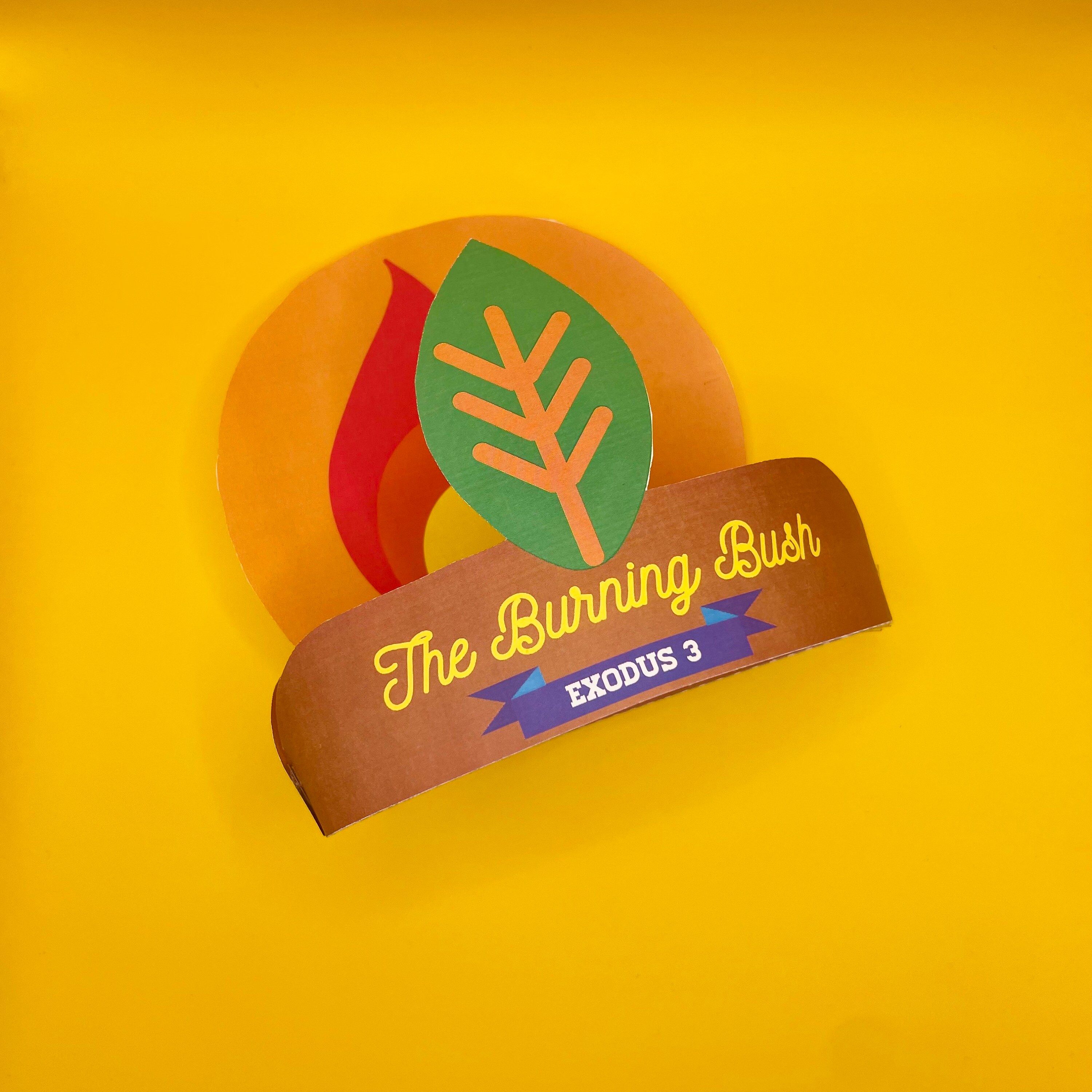 THE BURNING BUSH Bible Craft for Kids Sunday School Activity for ...