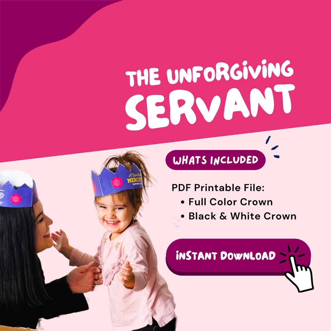 UNFORGIVING SERVANT PARABLE Bible Craft for Sunday School Lesson for ...