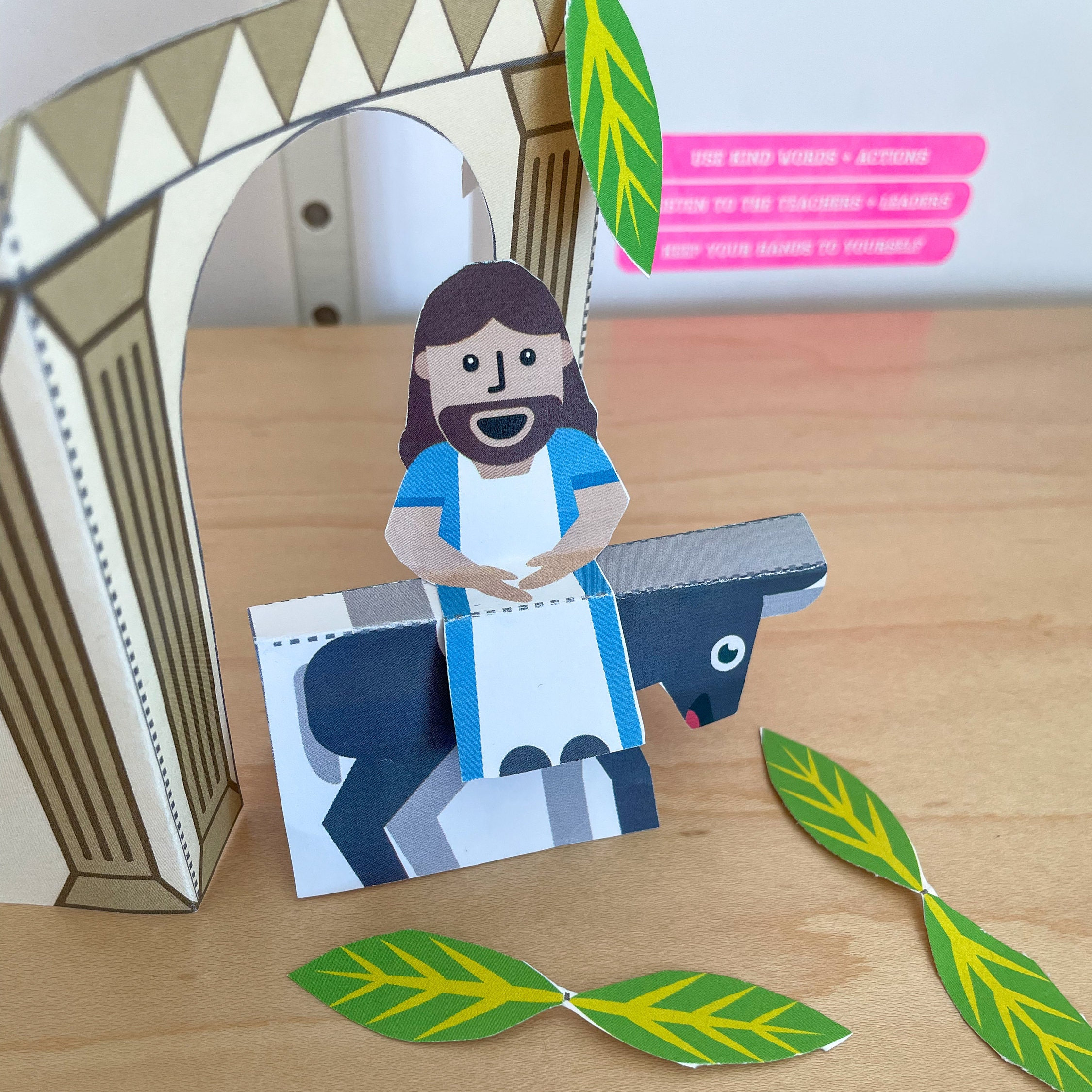 PALM SUNDAY Bible Craft for Kids Sunday School Activity for Homeschool ...