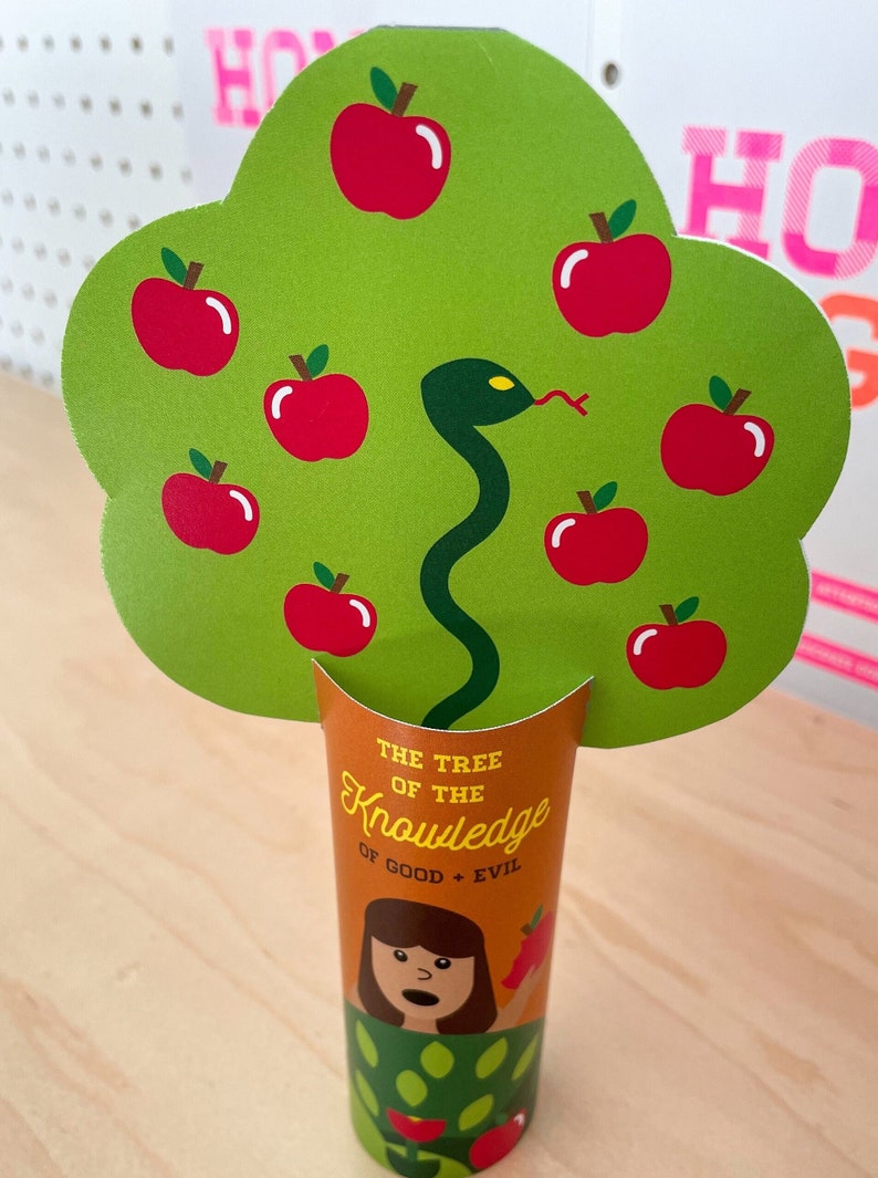 TREE OF KNOWLEDGE Bible Craft for Sunday School Lesson for Homeschool ...