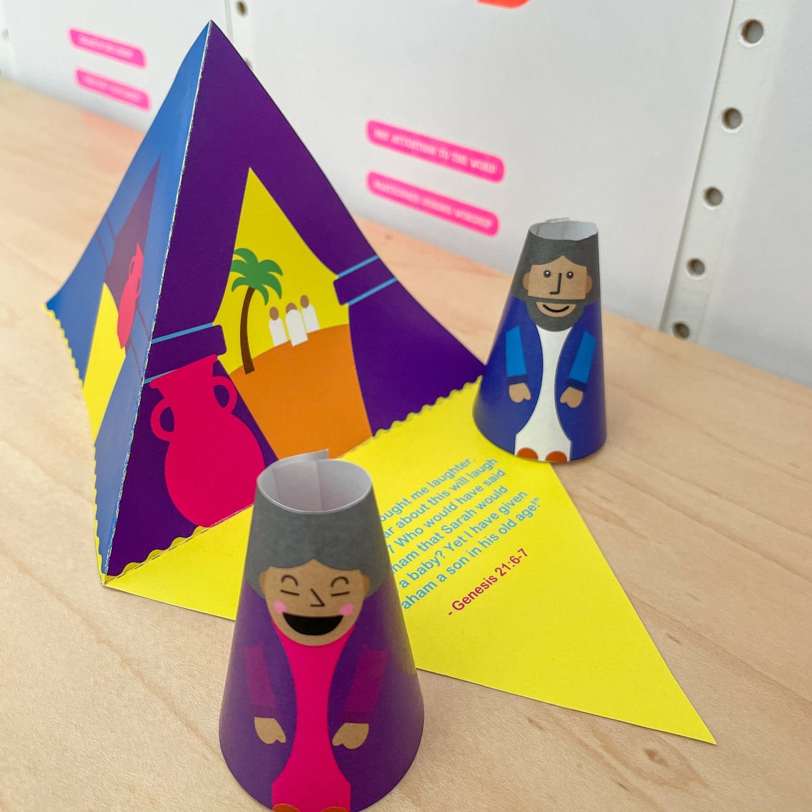 ABRAHAM + SARAH Bible Craft for Kids Sunday School Activity for ...
