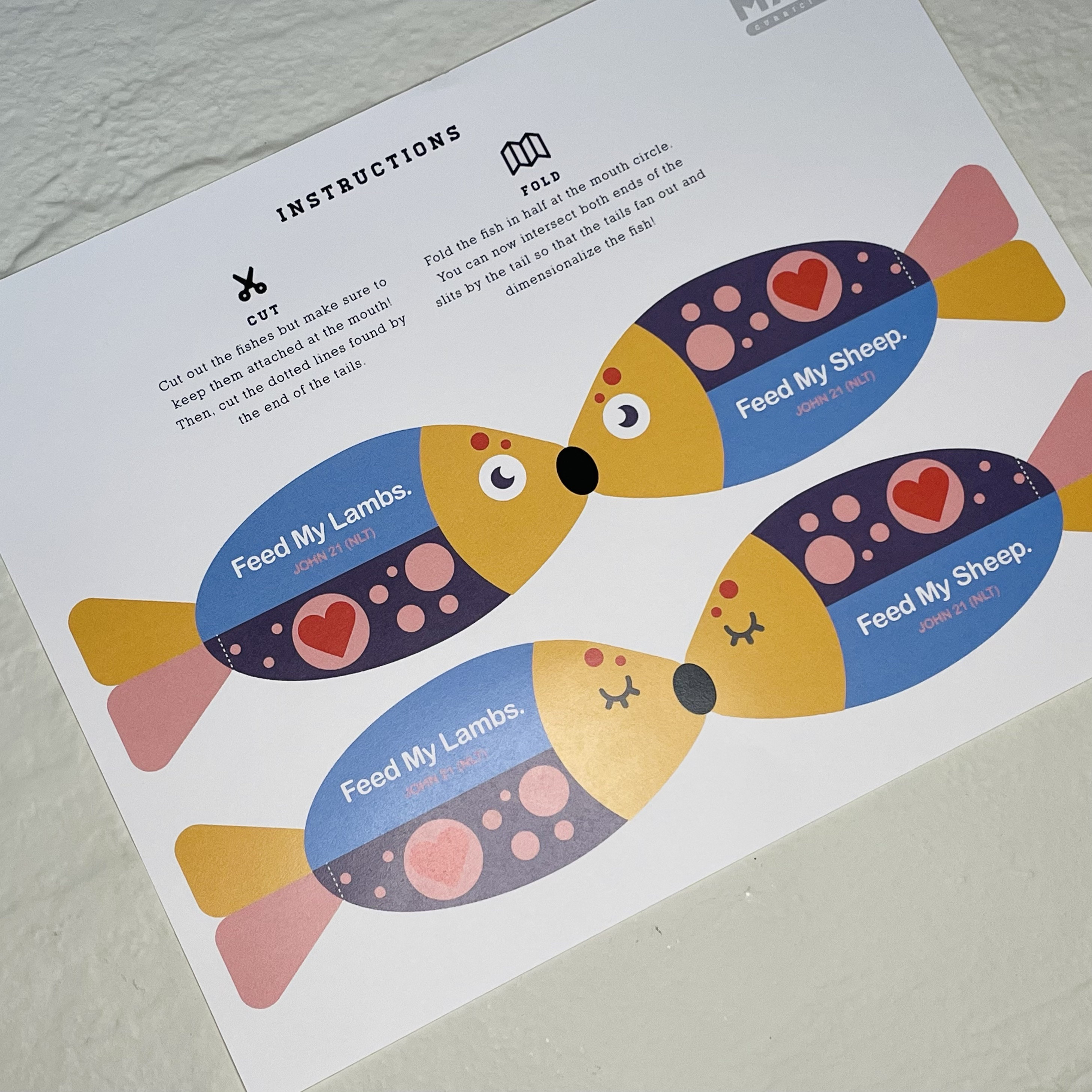 FISHERS OF MEN Miracle of Jesus Bible Craft for Church Lesson for ...