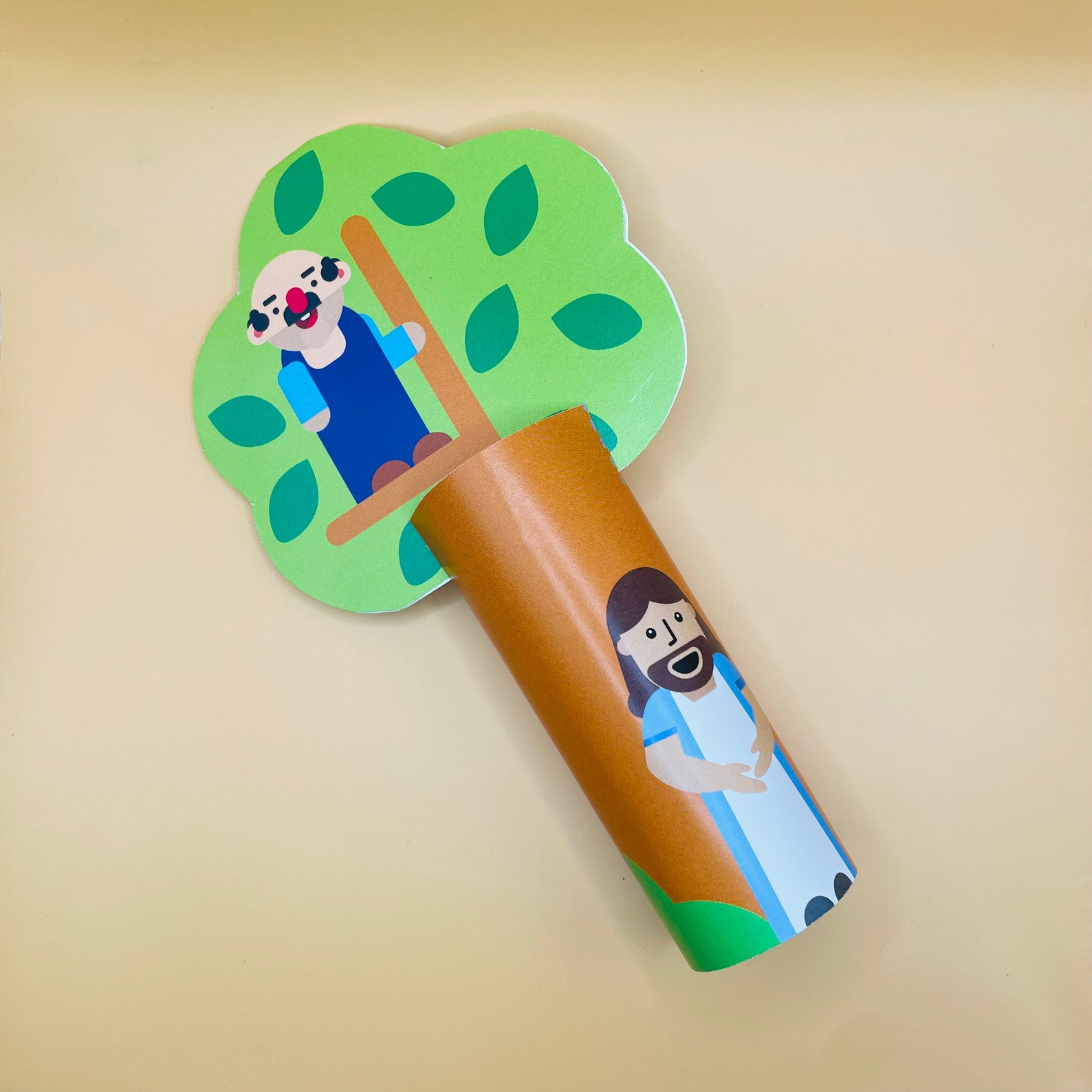 STORY OF ZACCHAEUS Bible Craft for Kids Sunday School Activity for ...