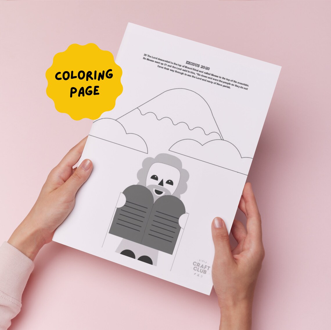 TEN COMMANDMENTS Bible Activity Pack Kids Bible Craft Kids Bible Lesson ...