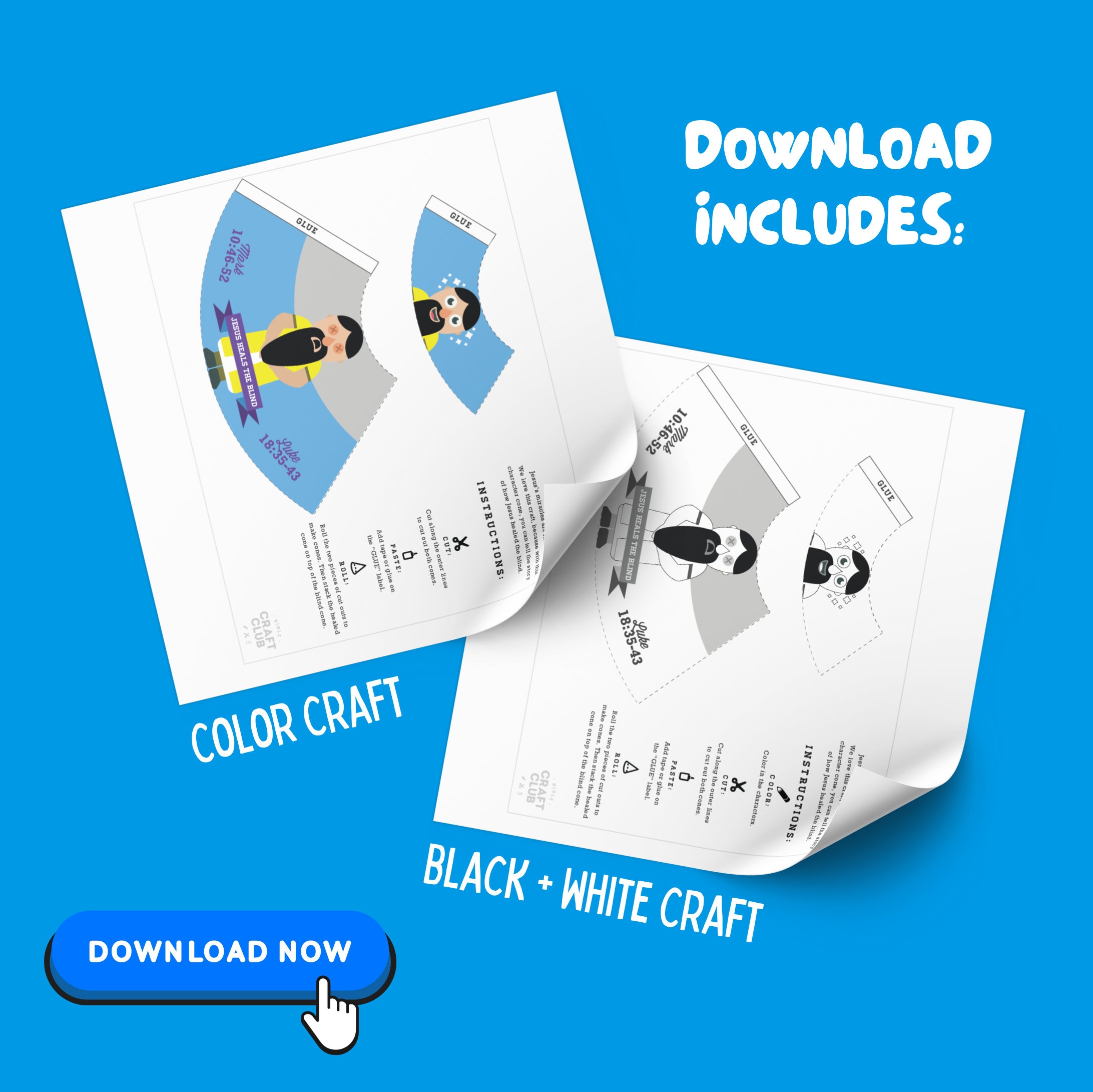 MIRACLES MINISTRY Bible Craft Pack for Kids Sunday School Lesson for ...