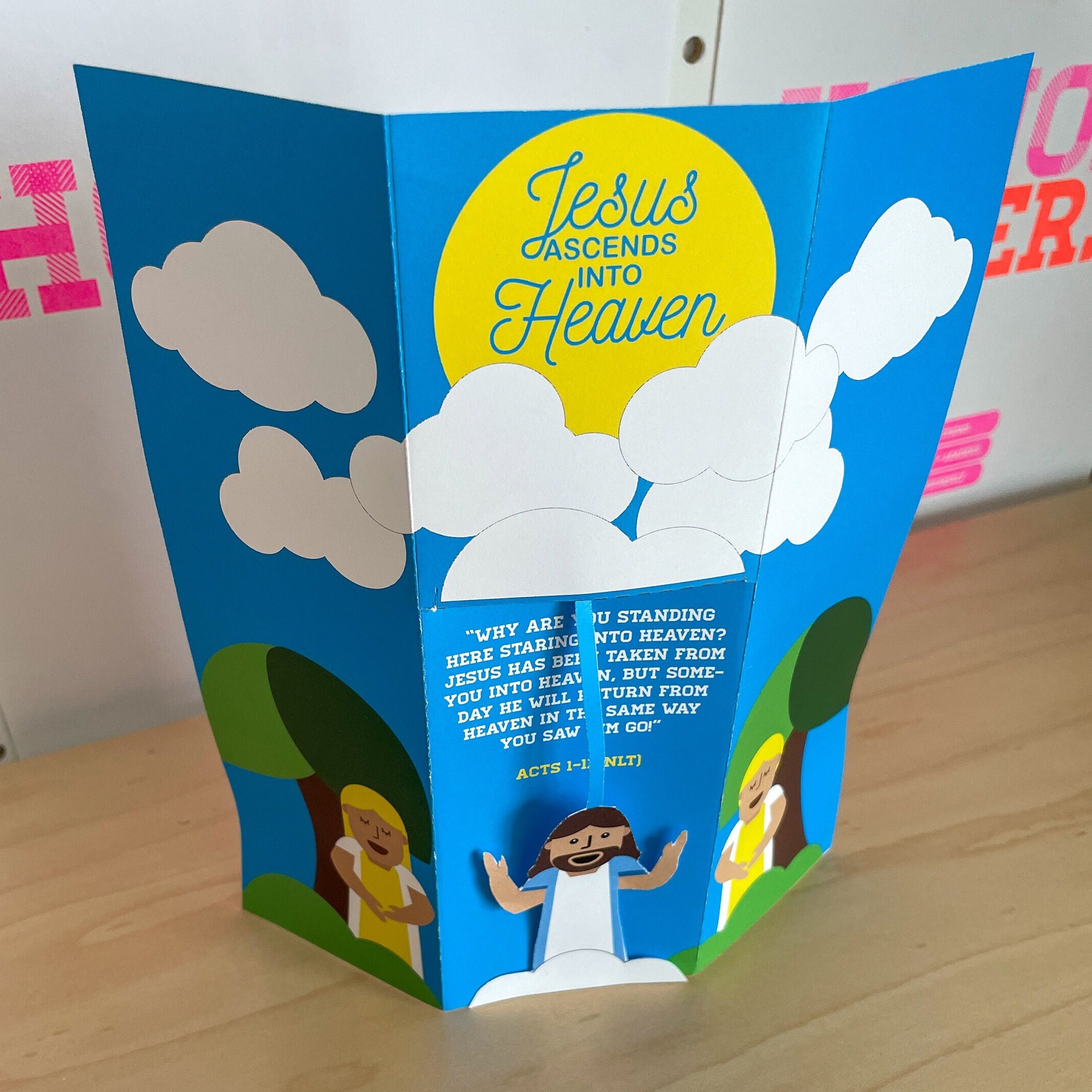 ASCENDS TO HEAVEN Bible Craft for Sunday School Lesson for Homeschool ...