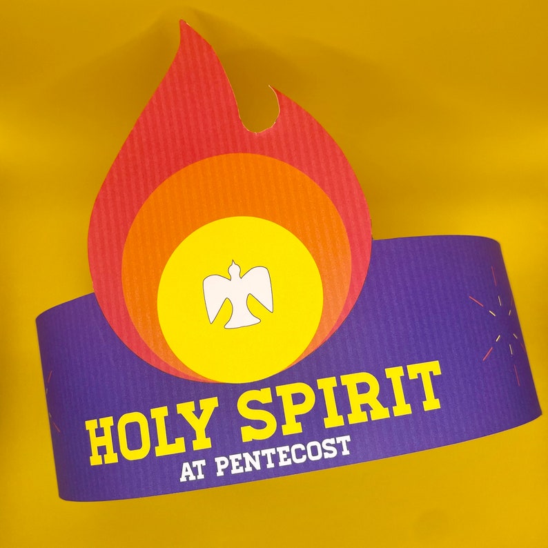 PENTECOST Holy Spirit Craft for Kids Bible Lesson for Sunday School ...