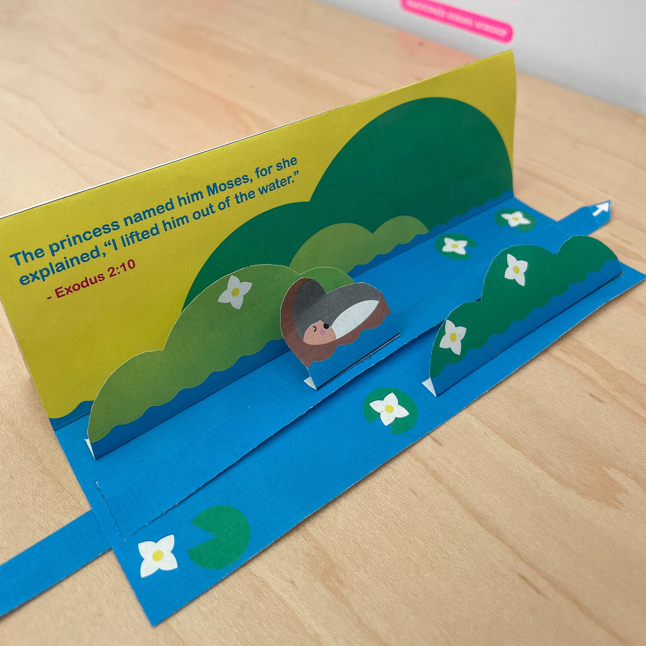 BABY MOSES Craft for Kids Bible Story of Moses Basket Craft Object ...