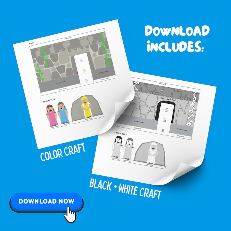 EASTER Bible Craft Pack Risen Jesus Theme for Kids Sunday School ...