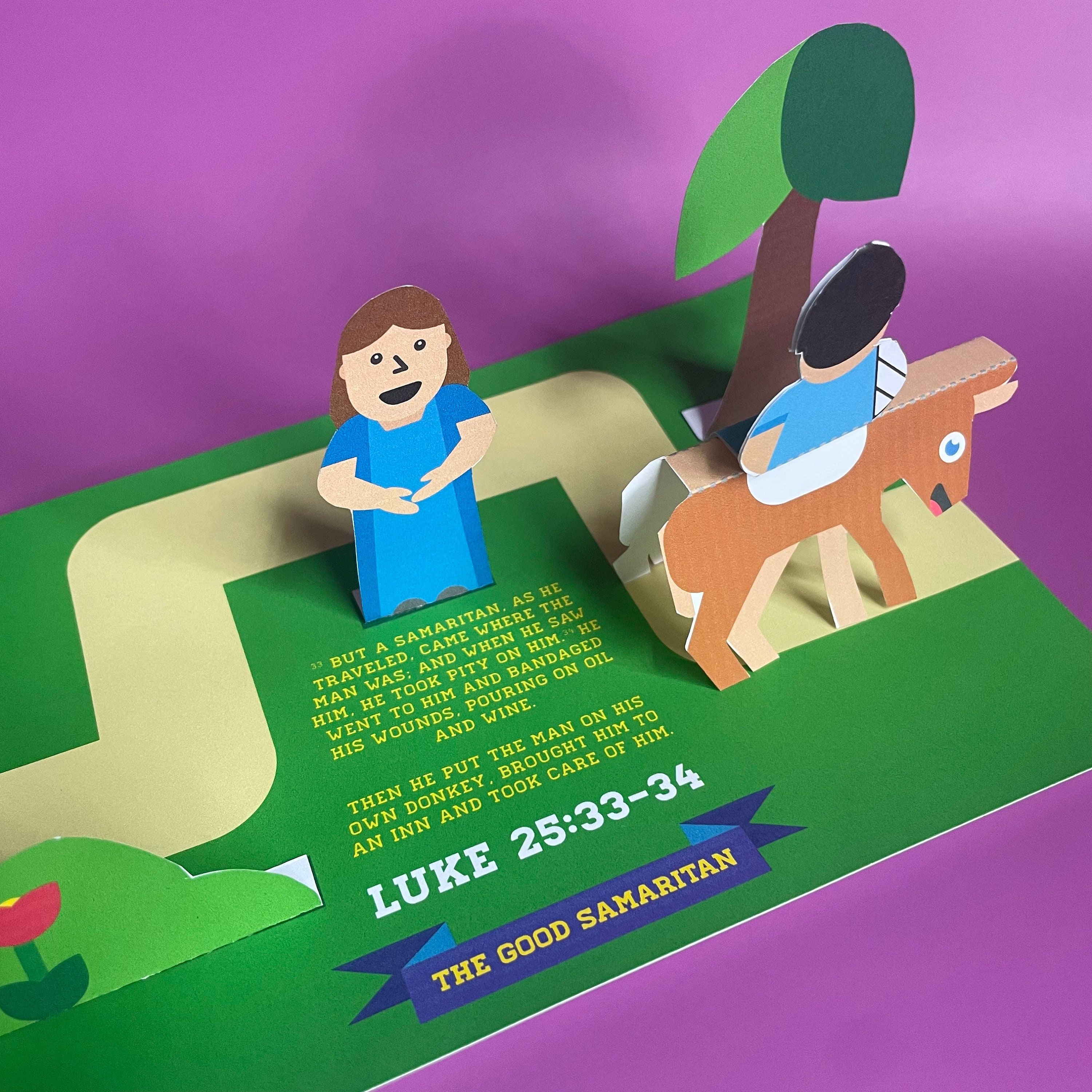 GOOD SAMARITAN PARABLE Activity Pack for Kids Memory Verse Printable ...