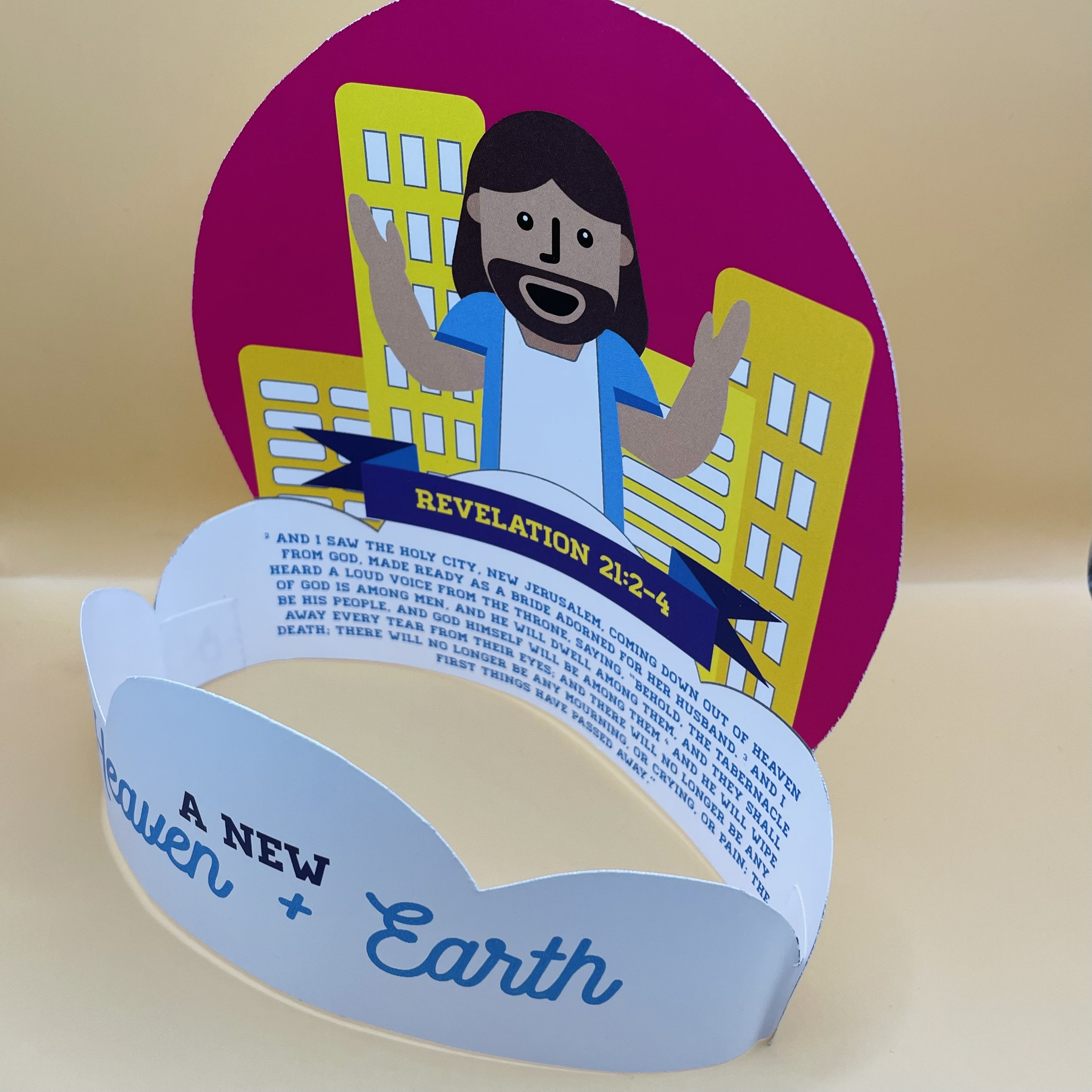 NEW HEAVEN + EARTH Miracle of Jesus Bible Craft for Church Lesson for ...