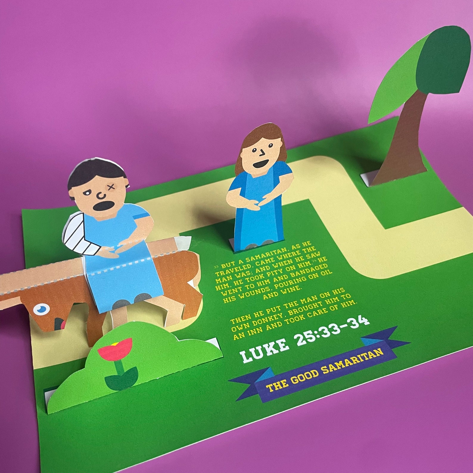 GOOD SAMARITAN PARABLE Bible Craft for Sunday School Lesson for ...