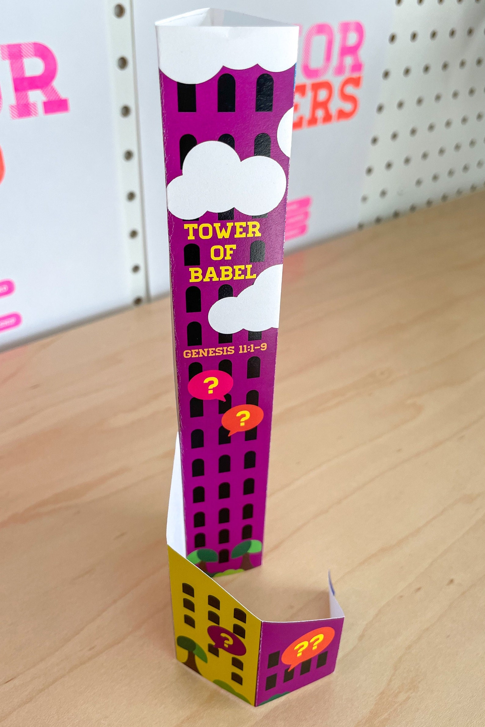 TOWER OF BABEL Bible Craft for Sunday School Activity for Homeschool ...