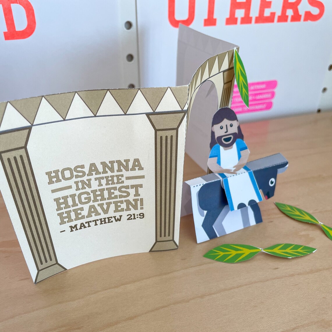 PALM SUNDAY Bible Craft for Kids Sunday School Activity for Homeschool ...