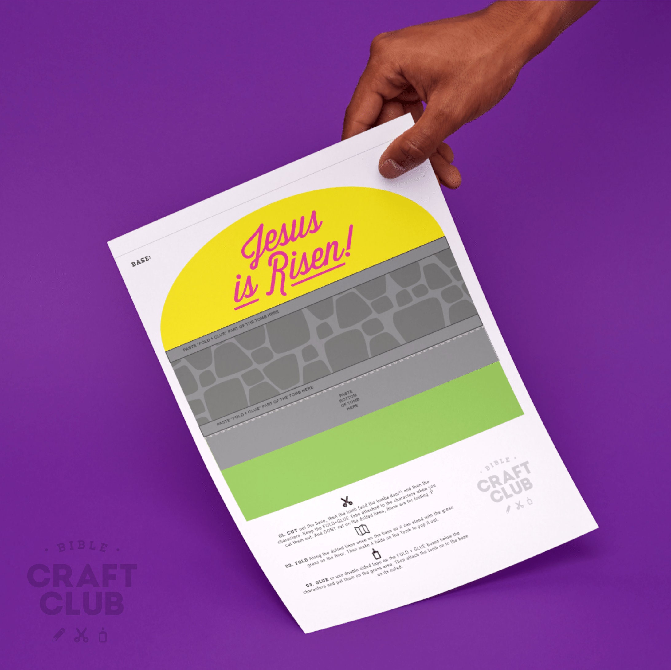 THE EMPTY TOMB Craft for Easter Pop up Printable Bible Lesson for ...