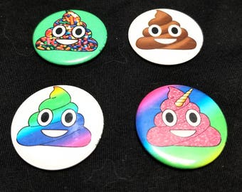 Emoji Pin Back Button Party Favors of Gift Set of 1.25 Inch - Etsy