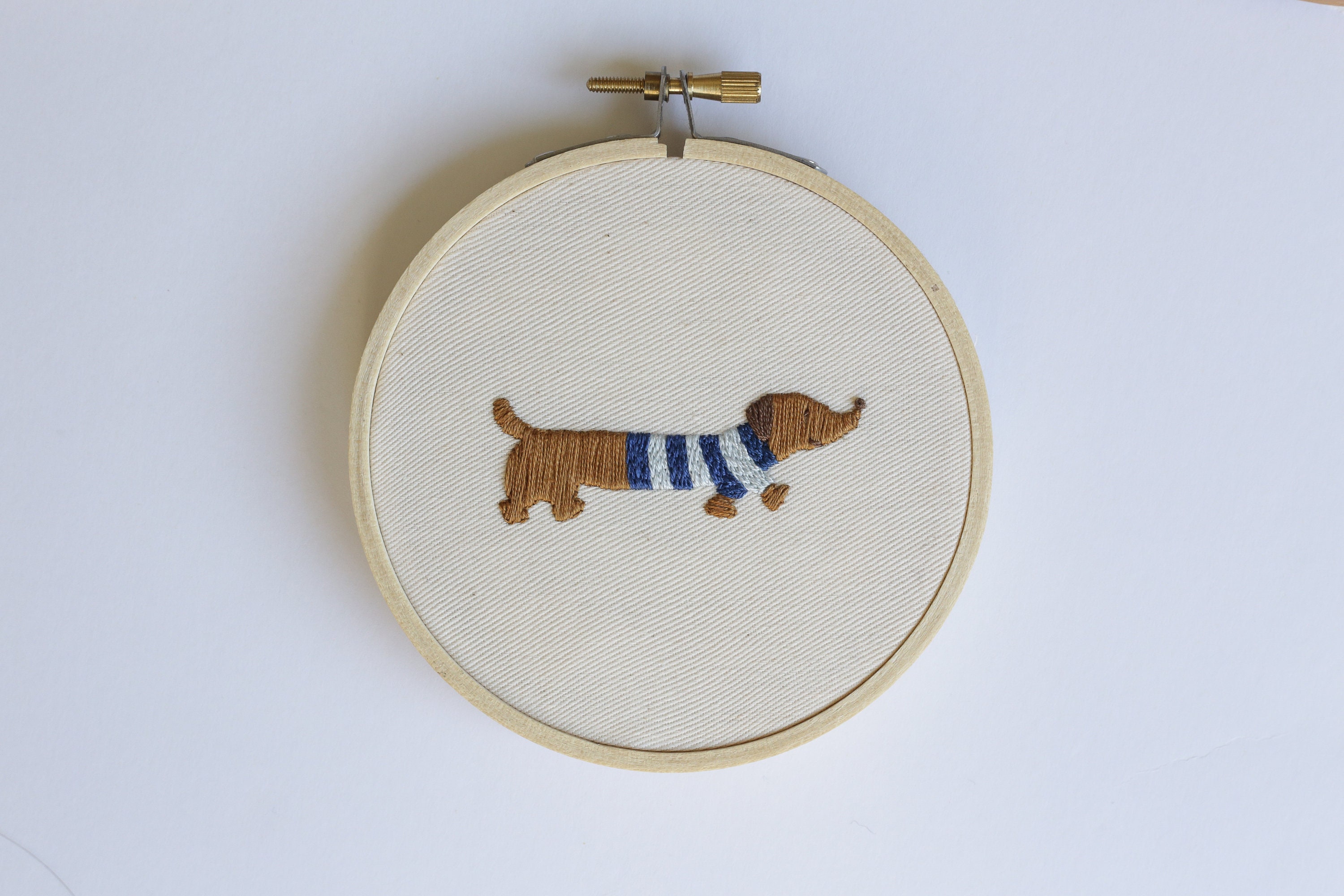 Dachshund Embroidery Tutorial Sausage Dog Pattern Design Instant PDF ...