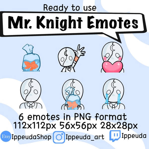Knight Twitch Emotes - Etsy