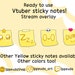 11x Yellow Tape Sticky Note Assets |vtuber | Pngtuber | Streamer ...