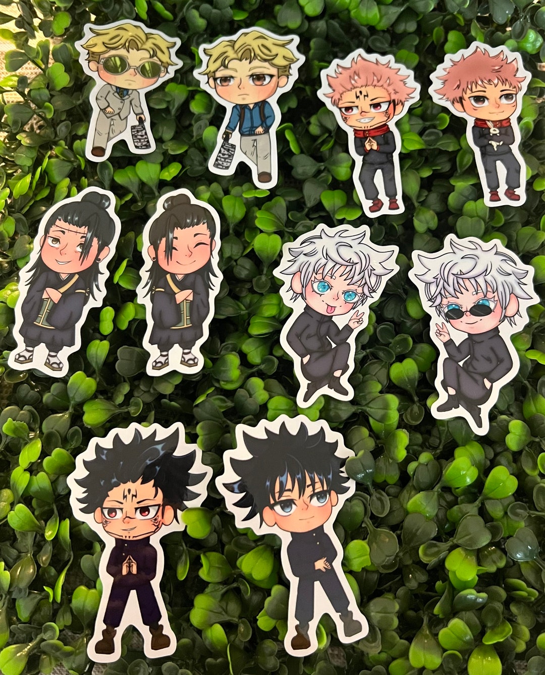 Jujutsu Kaisen Set | 10 Stickers | 3x3 | Vinyl Sticker | Decal | Anime ...