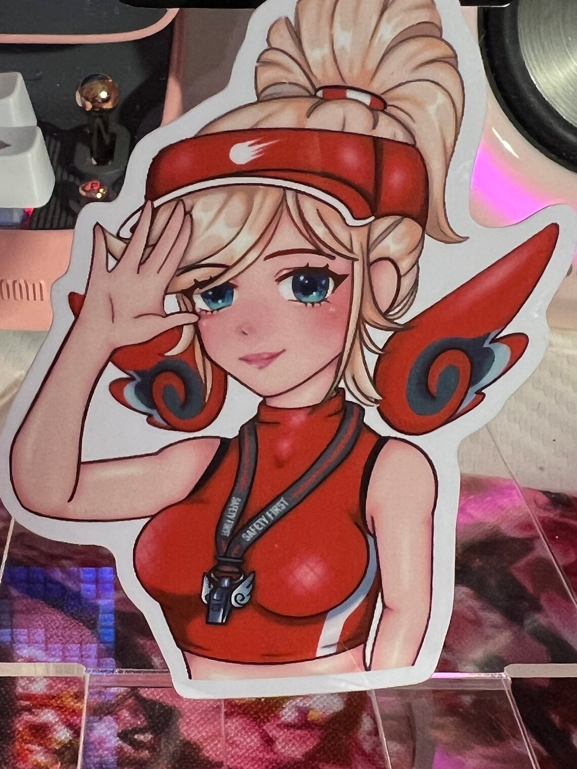 Lifeguard Mercy! | 3x3 | Glossy Vinyl Sticker | Decal | Overwatch - Etsy