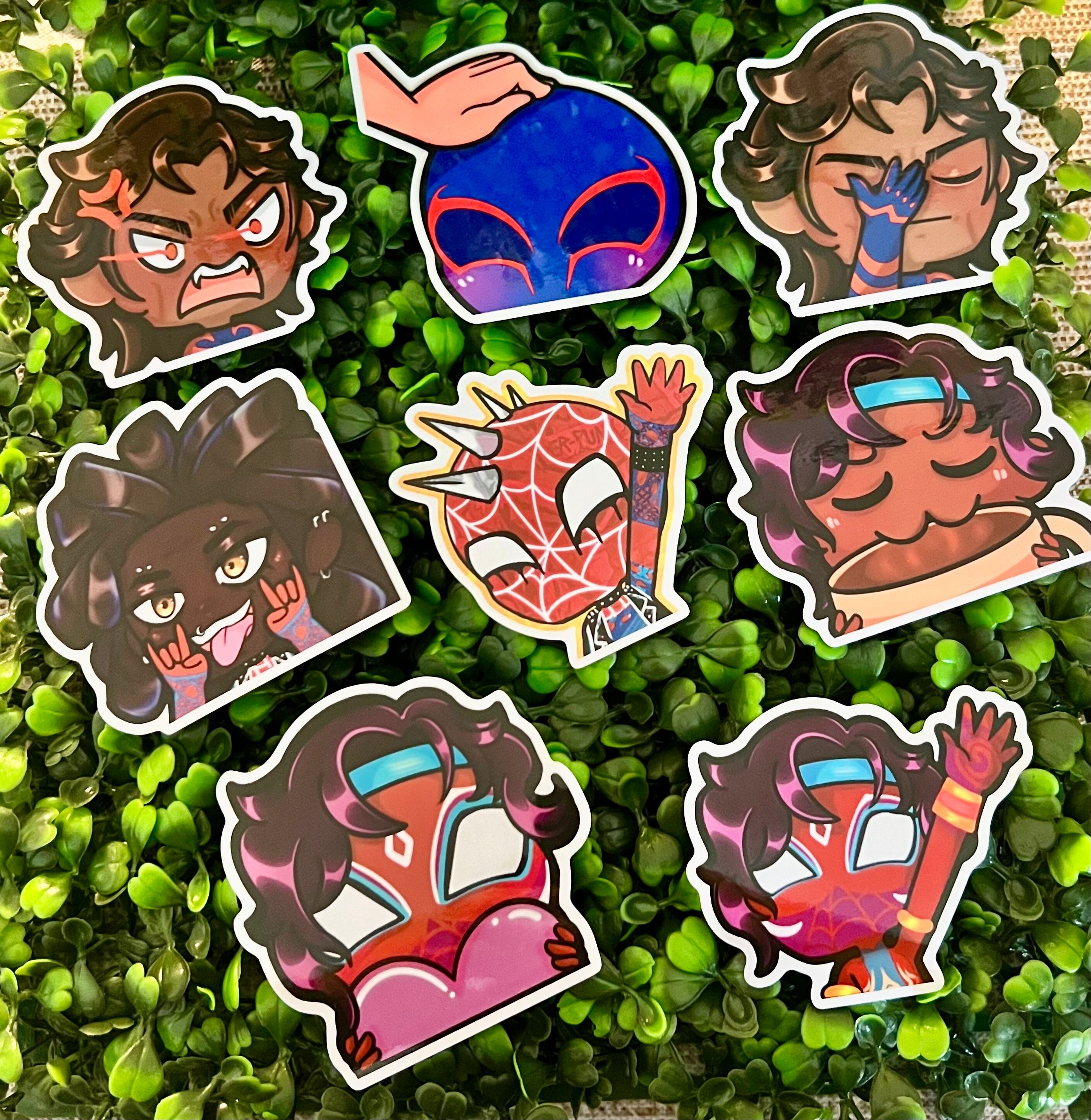 Spidey Set 8 Stickers 3x3 Vinyl Sticker Decal Spiderman - Etsy