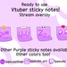 11x Purple Star Sticky Note Assets |vtuber | Pngtuber | Streamer ...