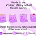 11x Purple Skull Sticky Note Assets |vtuber | Pngtuber | Streamer | Vroid | Veadotube | Twitch ...
