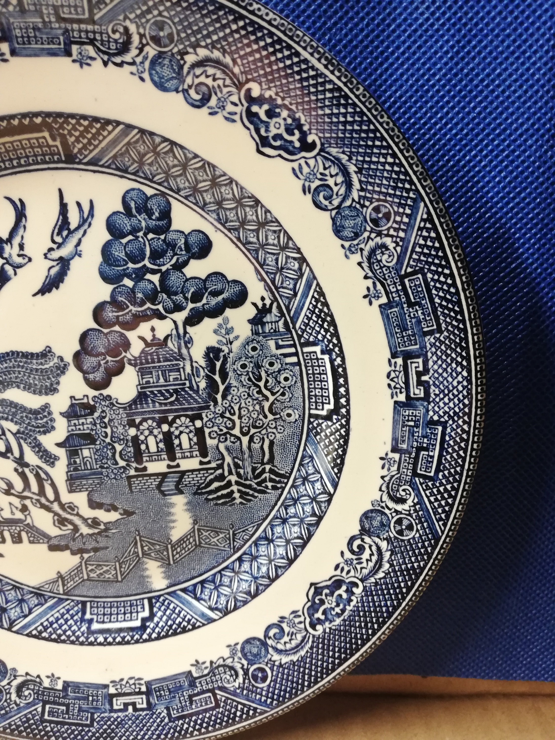 Johnson Brothers Willow Pattern Blue and White Side Plate - Etsy
