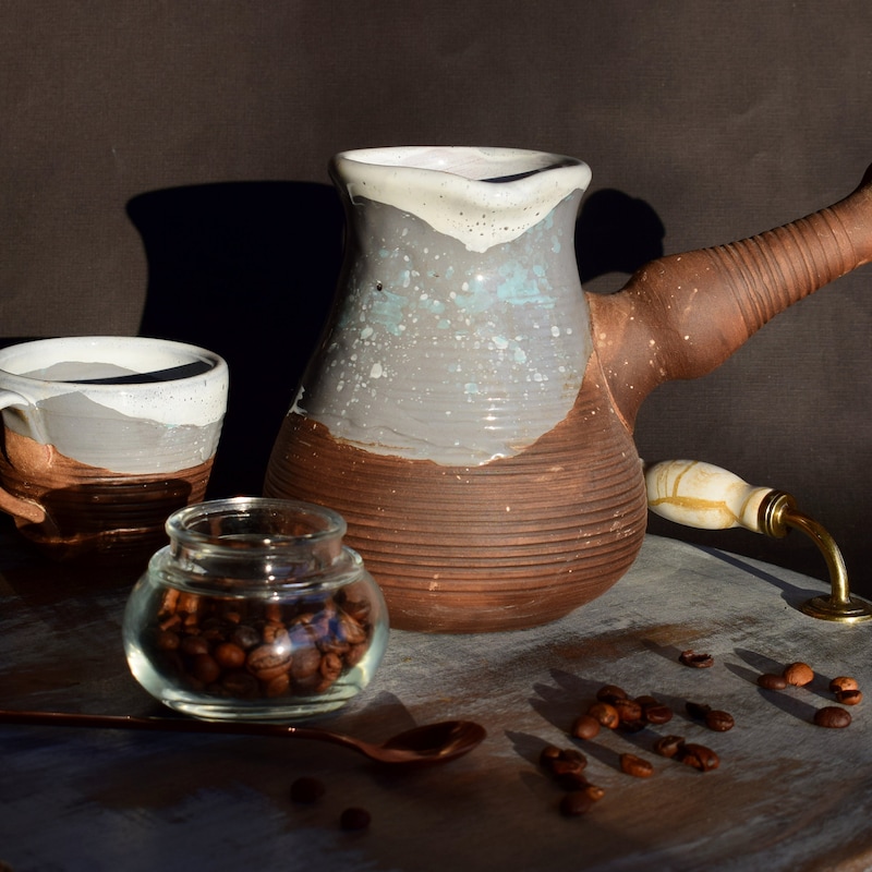 Ceramic Coffee Pot - Etsy UK