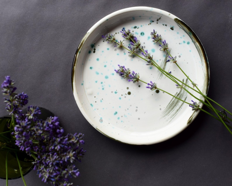 Ceramic Dessert Plate, Pottery Cake Plate, Modern Ceramic Dessert ...