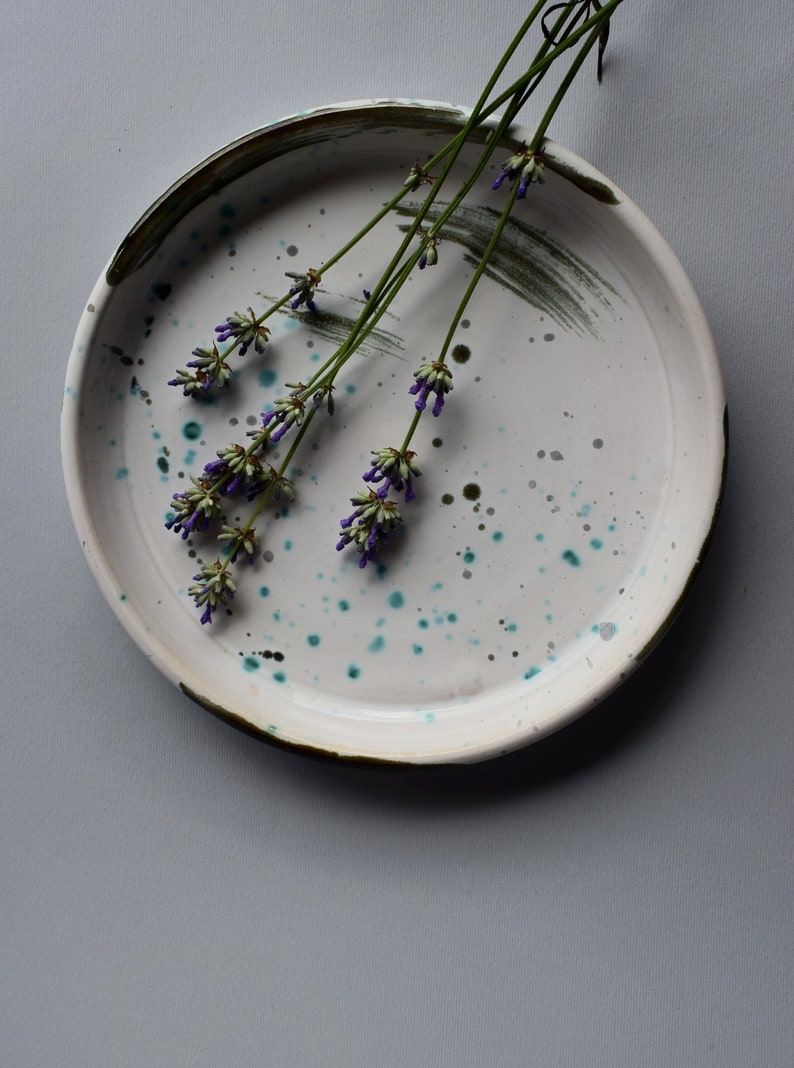 Ceramic Dessert Plate, Pottery Cake Plate, Modern Ceramic Dessert ...