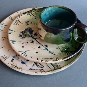 Unique Dinnerware Plates, Ceramic Dinner Plate, Rustic Breakfast Plate ...