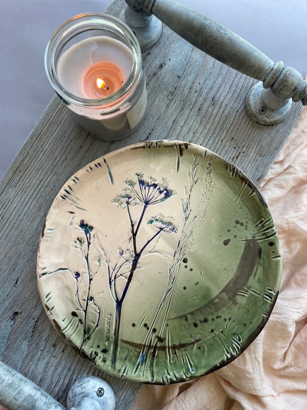 Unique Dinnerware Plates, Ceramic Dinner Plate, Rustic Breakfast Plate ...