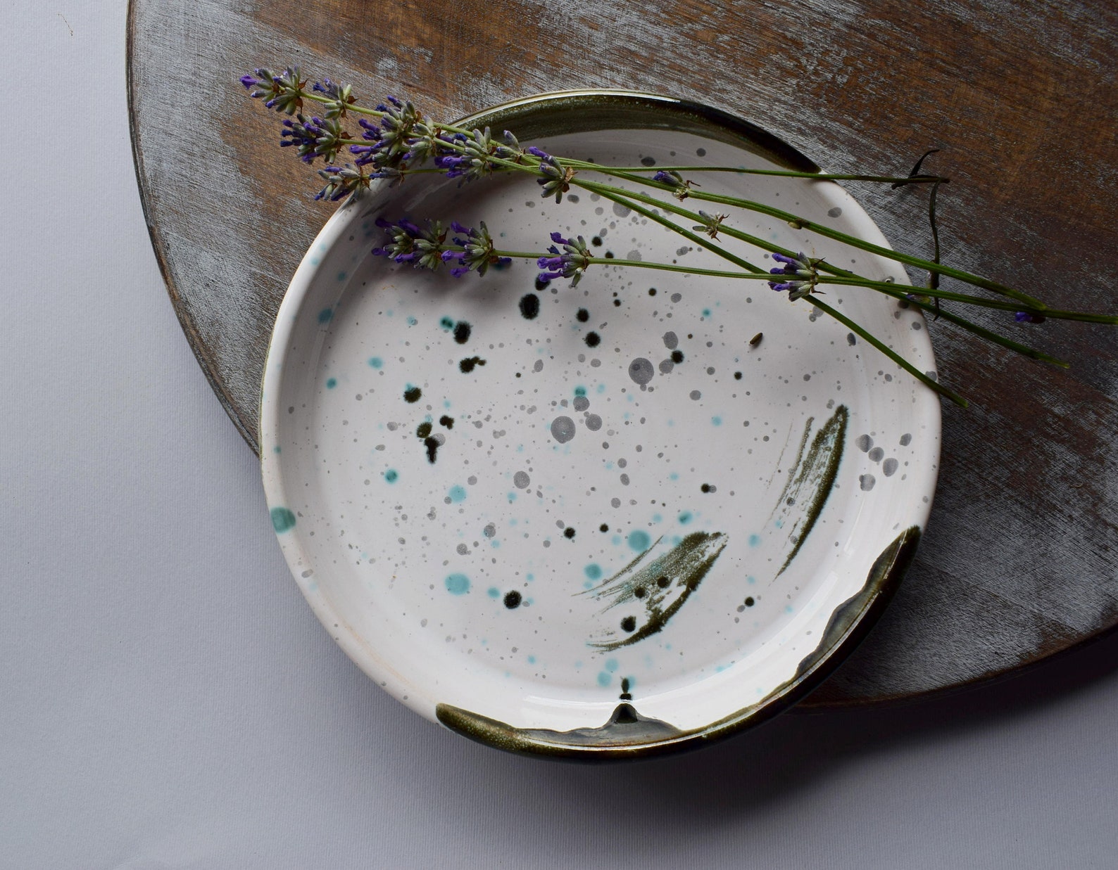 Ceramic Dessert Plate, Pottery Cake Plate, Modern Ceramic Dessert ...