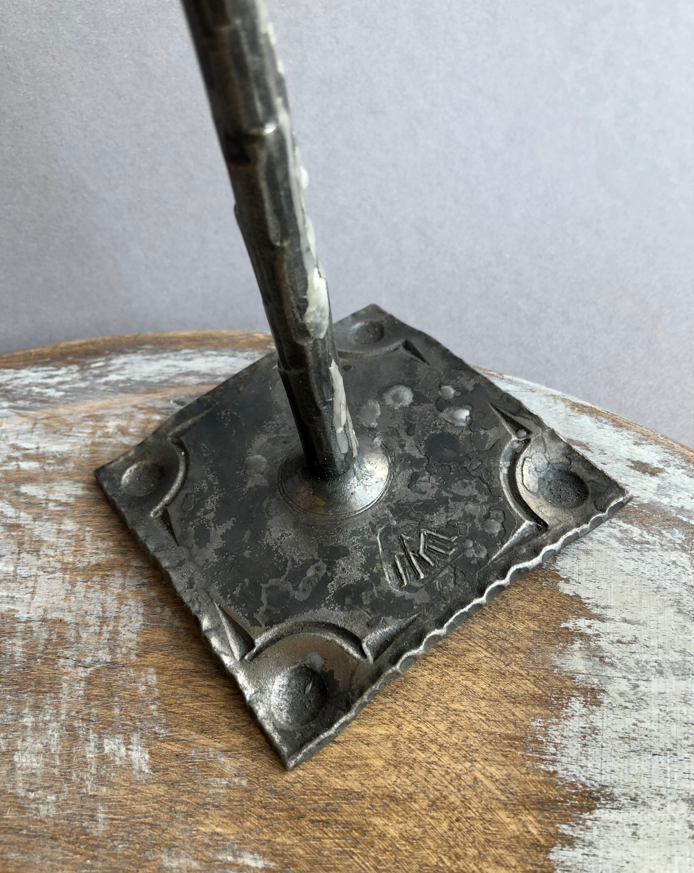 Wrought Iron Candlestick, Rustic Metal Candlestick, Spectacular Home ...